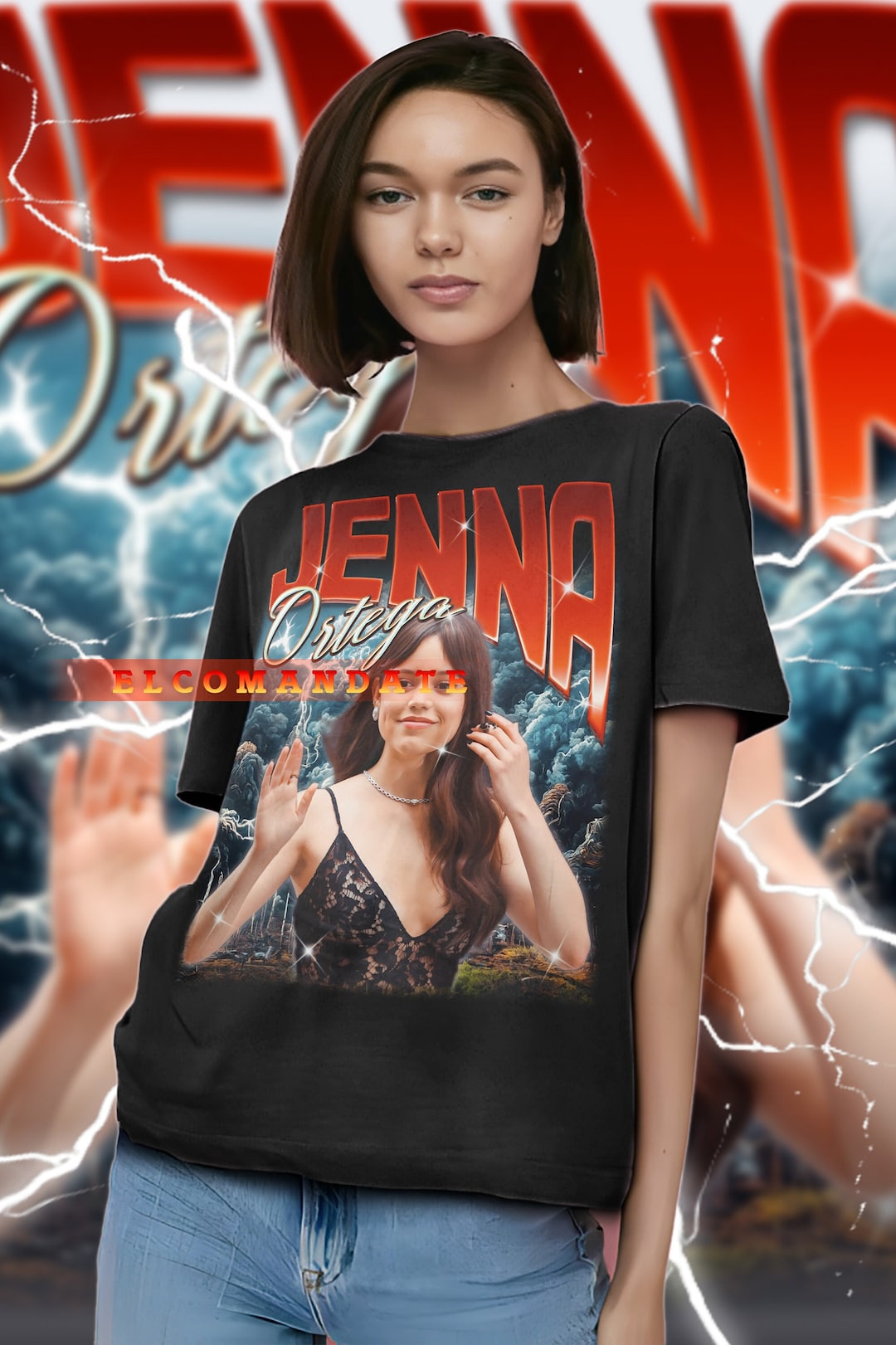 JENNA ORTEGA Vintage Shirt, Jenna Ortega Homage Tshirt, Jenna Ortega ...