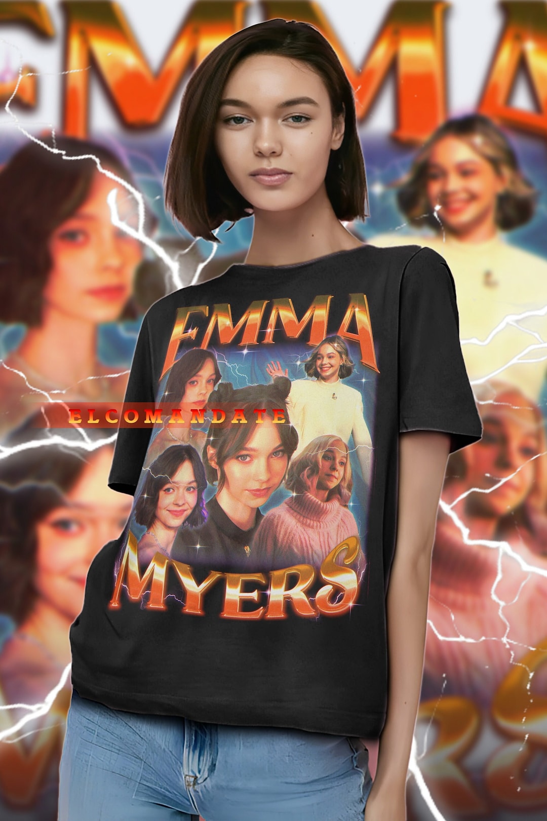 EMMA MYERS Homage Tshirt, Emma Myers Fan Tees, Emma Myers Retro 90s ...
