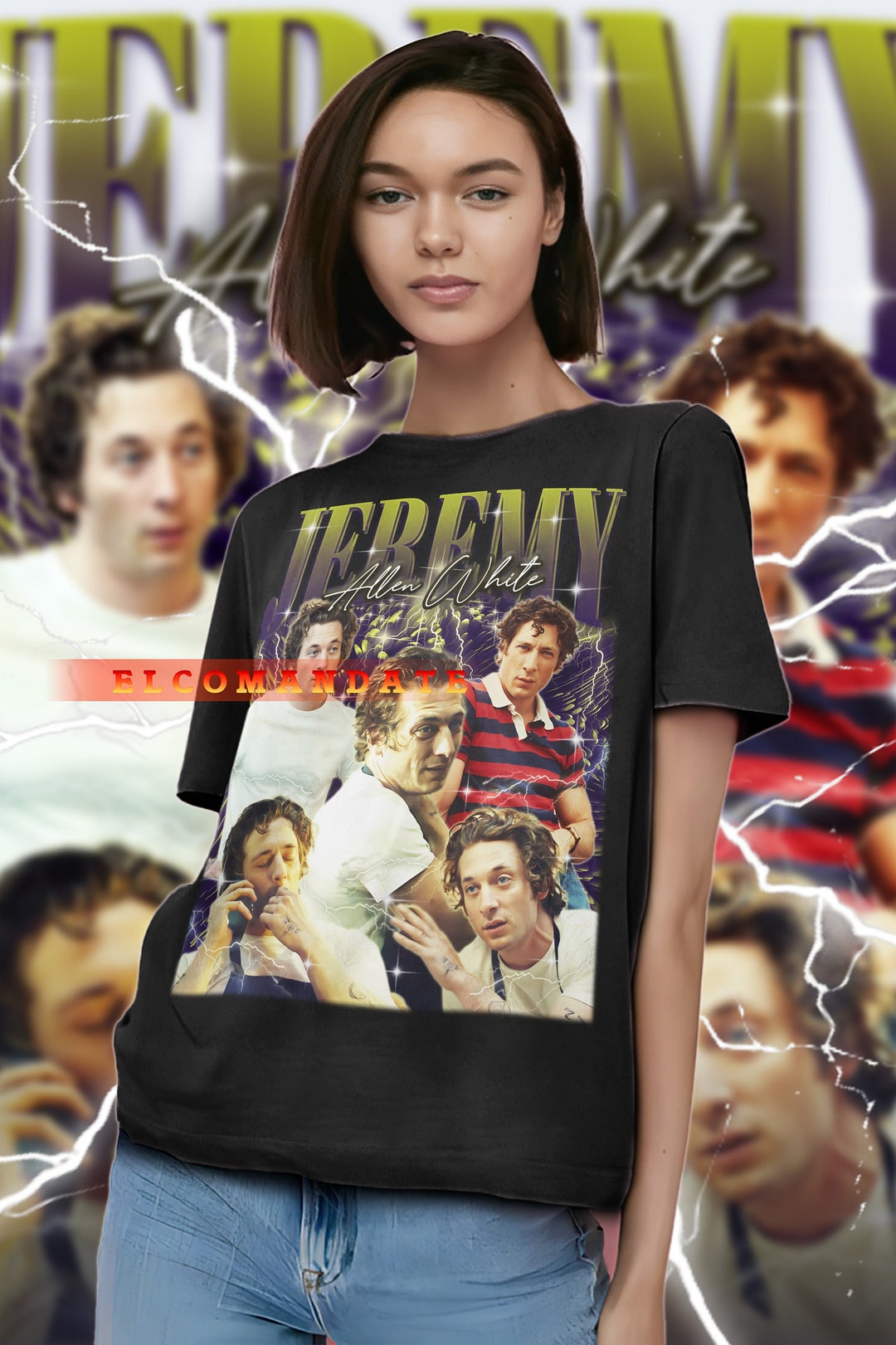 JEREMY ALLEN WHITE Vintage Shirt, Jeremy Allen White Homage Tshirt ...