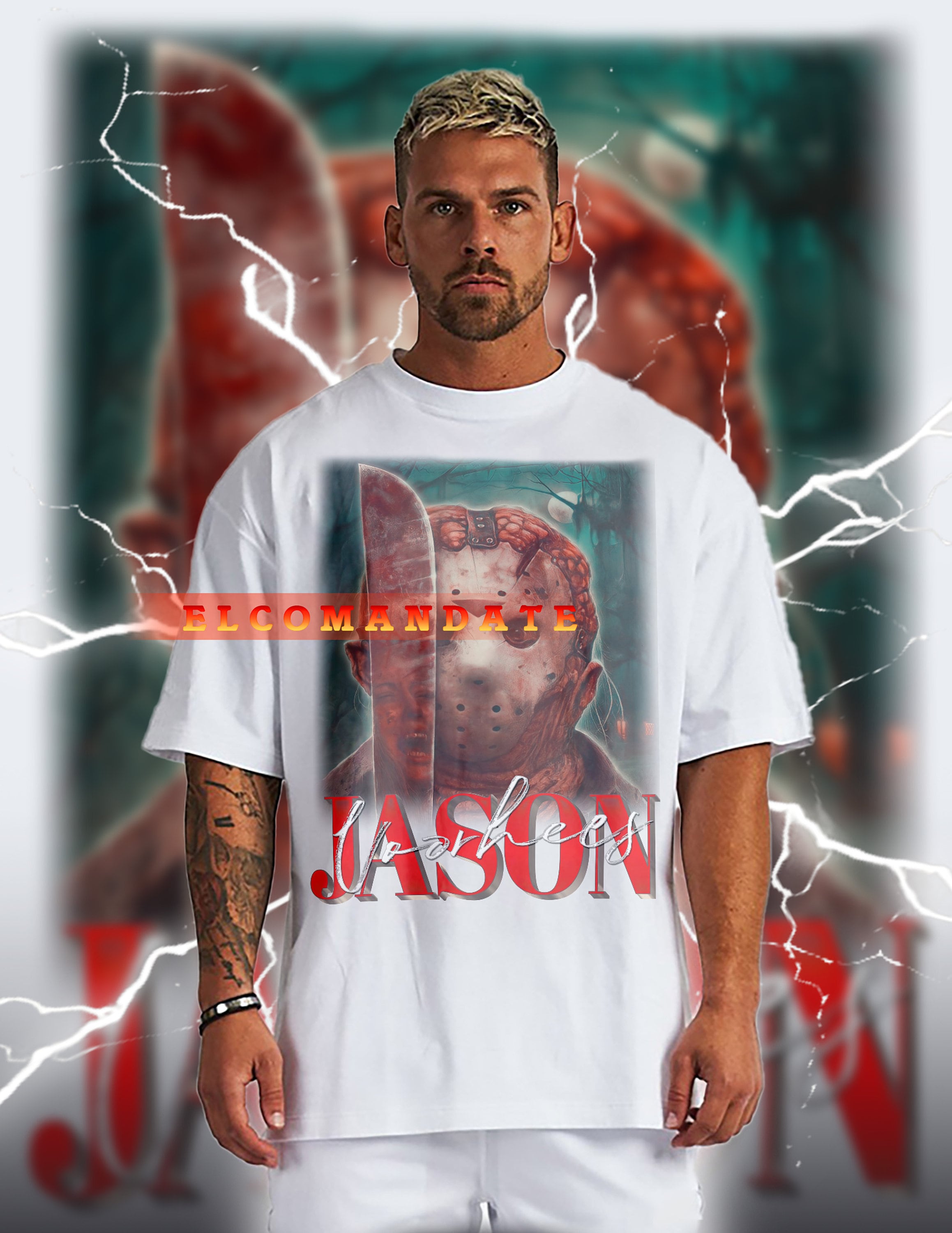 JASON VOORHEES Vintage Shirt, Jason Voorhees Homage Tshirt, Jason ...