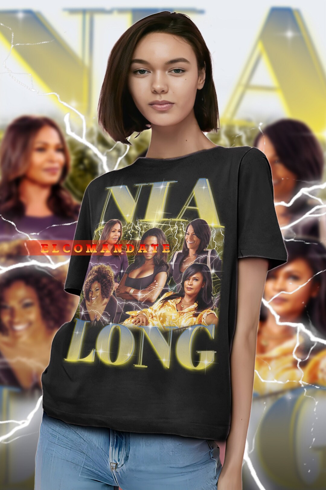 NIA LONG Vintage Shirt, Nia Long Homage Tshirt, Nia Long Fan Tees, Nia ...