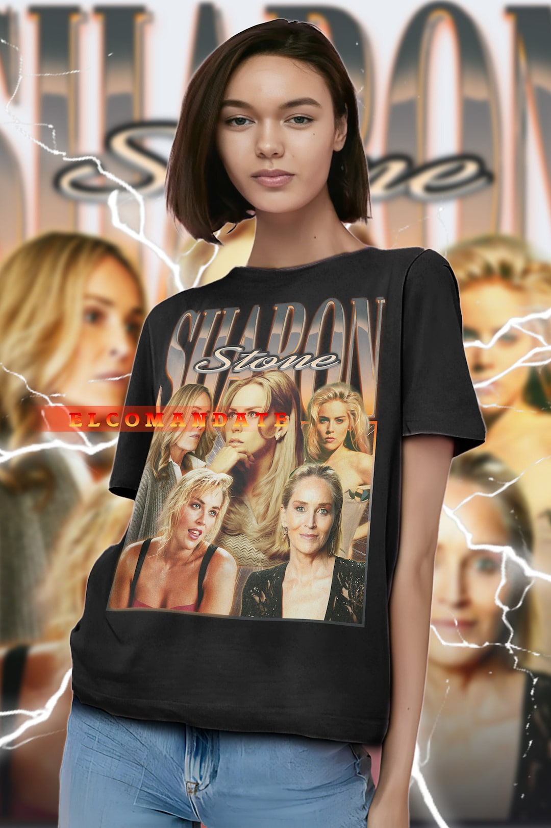 SHARON STONE Vintage Shirt, Sharon Stone Homage Tshirt, Sharon Stone ...