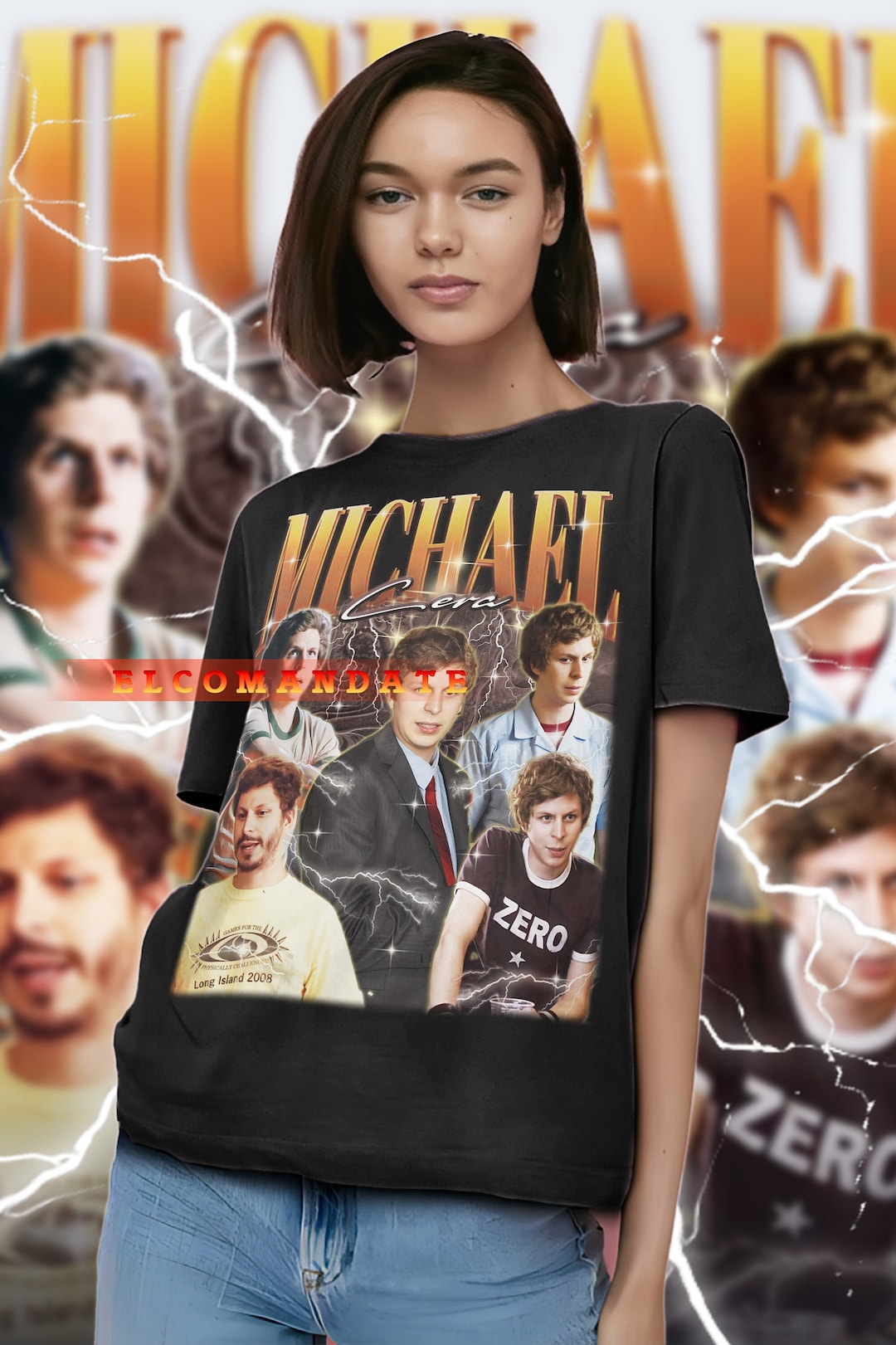 MICHAEL CERA Homage Shirt, Michael Cera Vintage Tshirt, Michael Cera ...