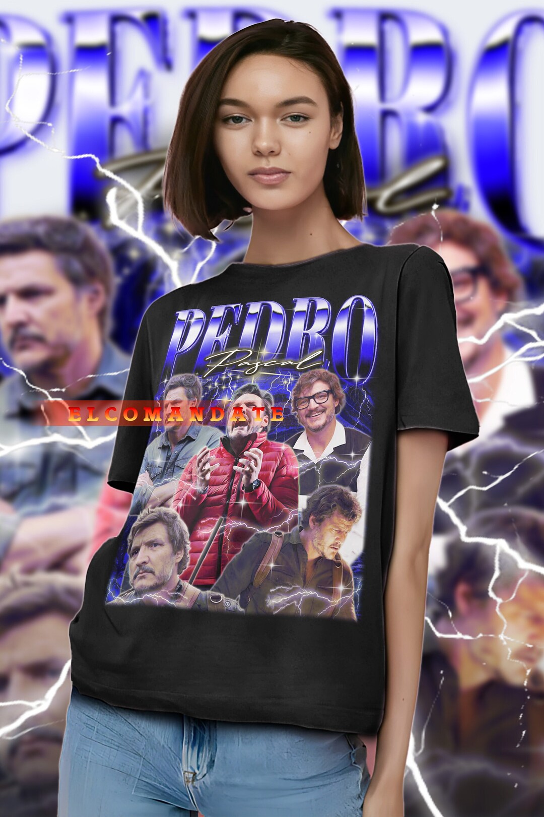 PEDRO PASCAL Vintage Shirt, Pedro Pascal Homage Tshirt, Pedro Pascal ...