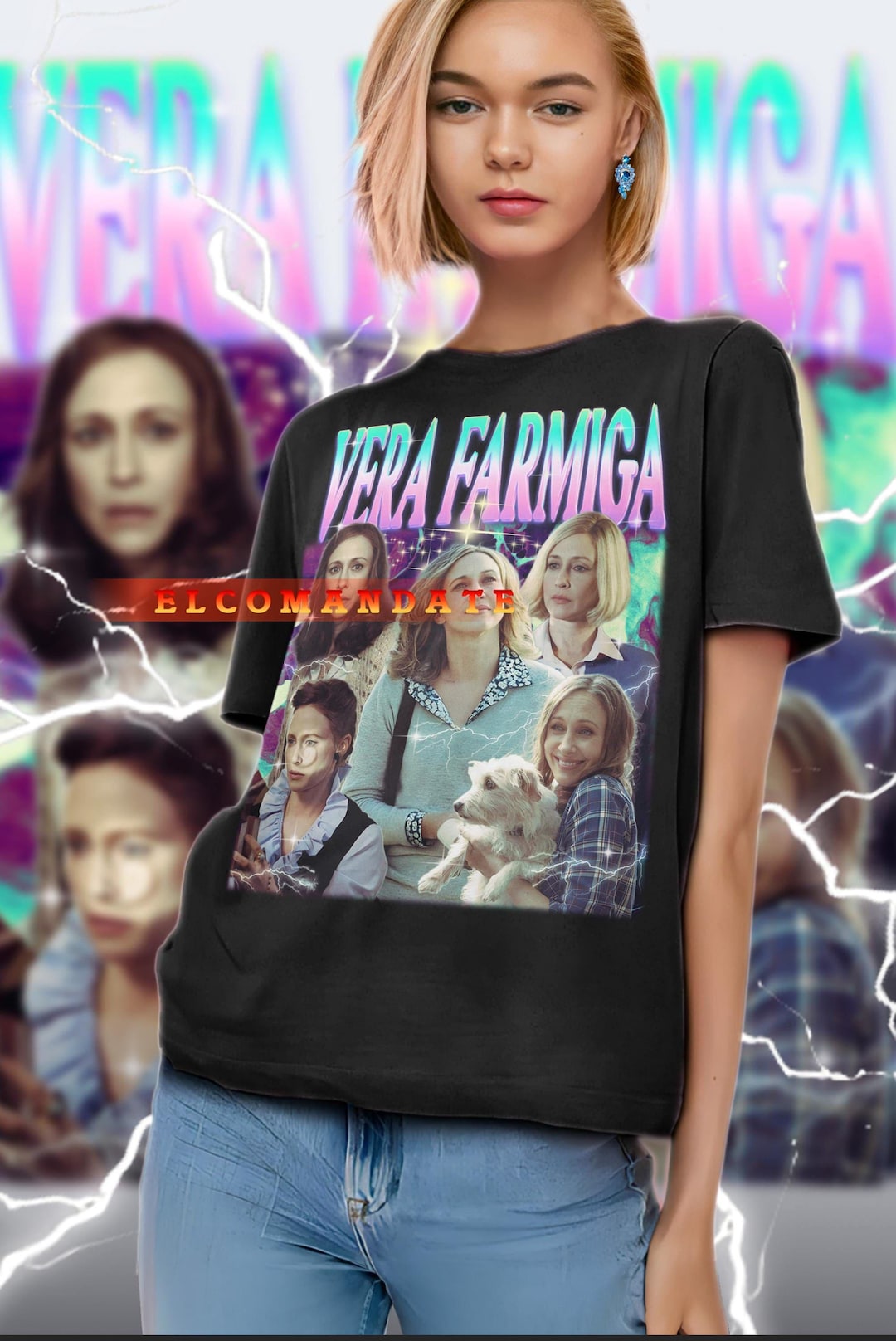 VERA FARMIGA Shirt - Vera Farmiga Vintage Shirt, Vera Farmiga Retro 90s ...