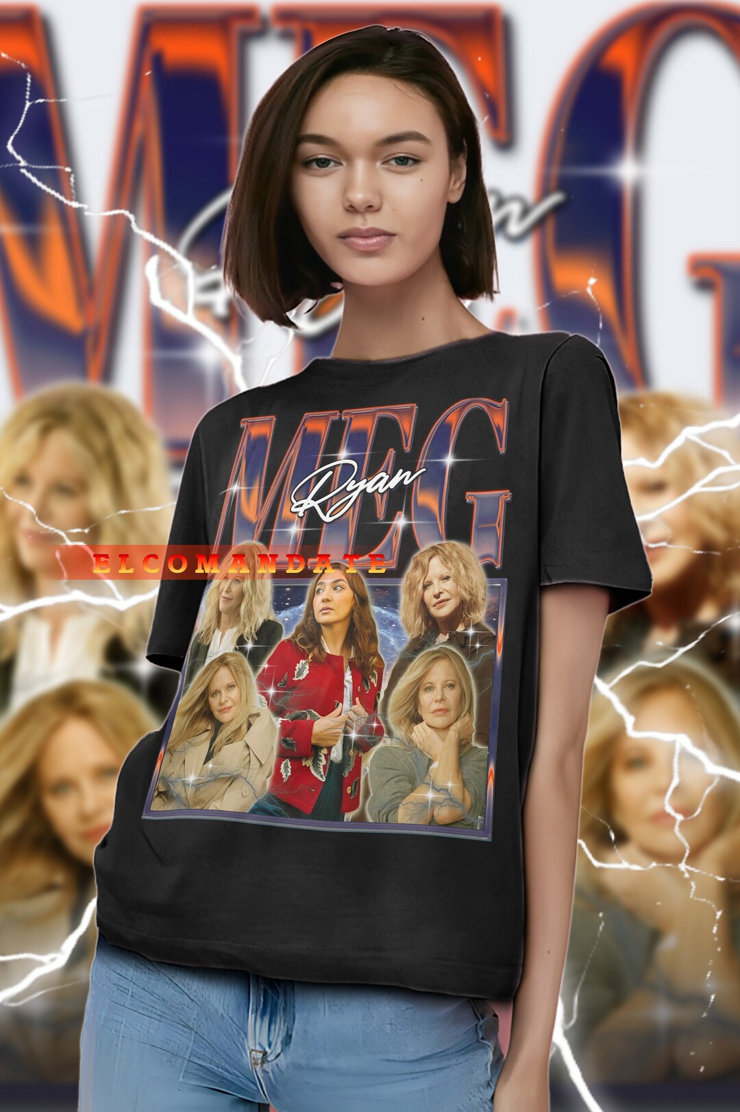 MEG RYAN Vintage Shirt, Meg Ryan Homage Tshirt, Meg Ryan Fan Tees, Meg ...