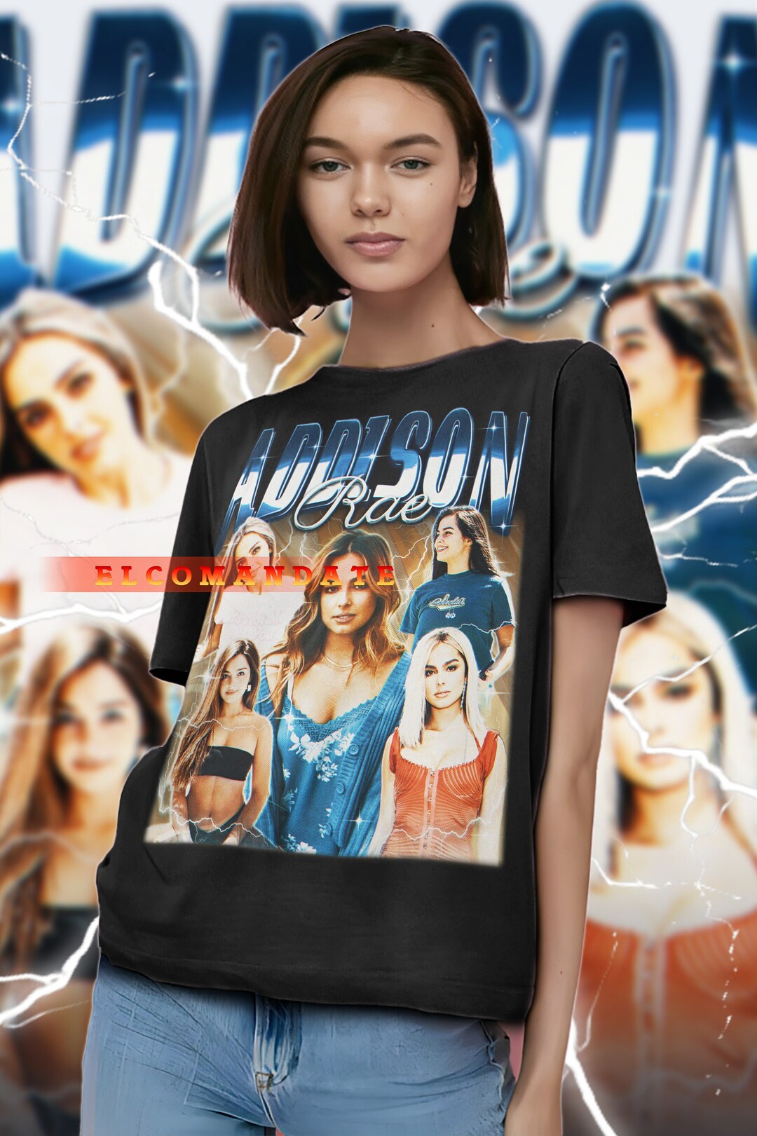 ADDISON RAE Vintage Shirt, Addison Rae Homage Tshirt, Addison Rae Fan ...