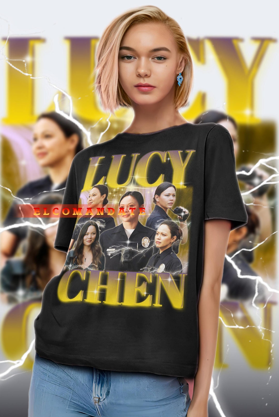 LUCY CHEN Shirt, Lucy Chen Vintage Shirt, Lucy Chen Retro 90s Tshirt ...