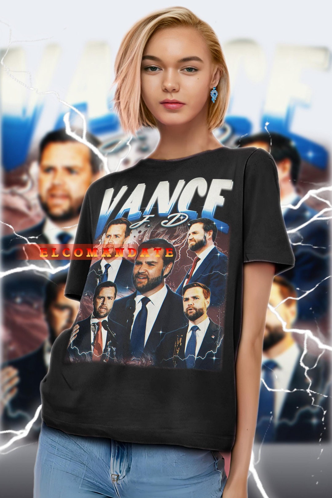 JD VANCE Shirt, JD Vance Vintage Shirt, Jd Vance Longsleeve, Hillbilly ...