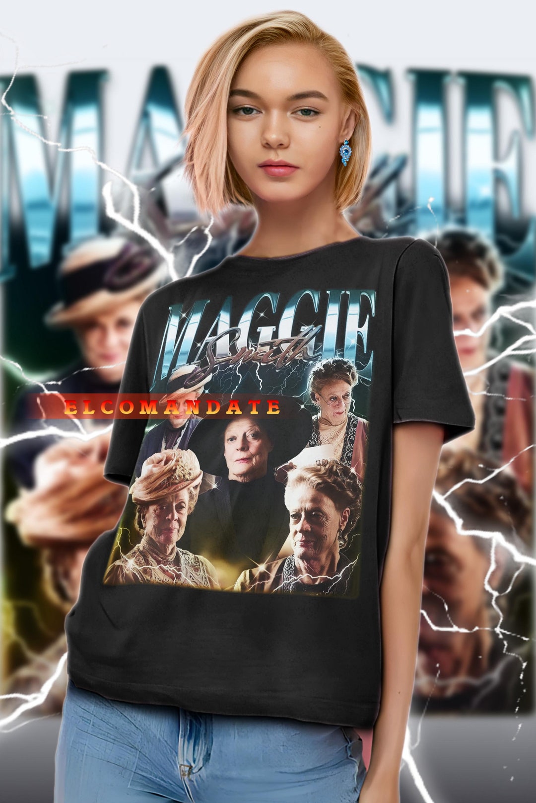 MAGGIE SMITH Vintage Shirt, Maggie Smith Homage Tshirt, Maggie Smith ...