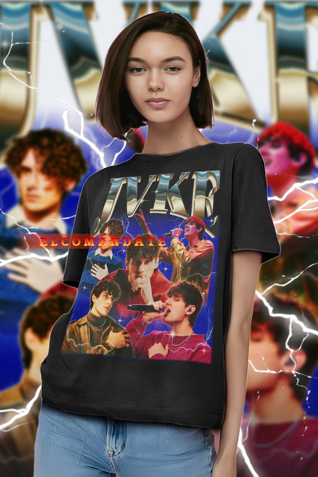 JVKE SINGER Vintage Shirt, Jvke Singer Homage Tshirt, Jvke Singer Fan ...