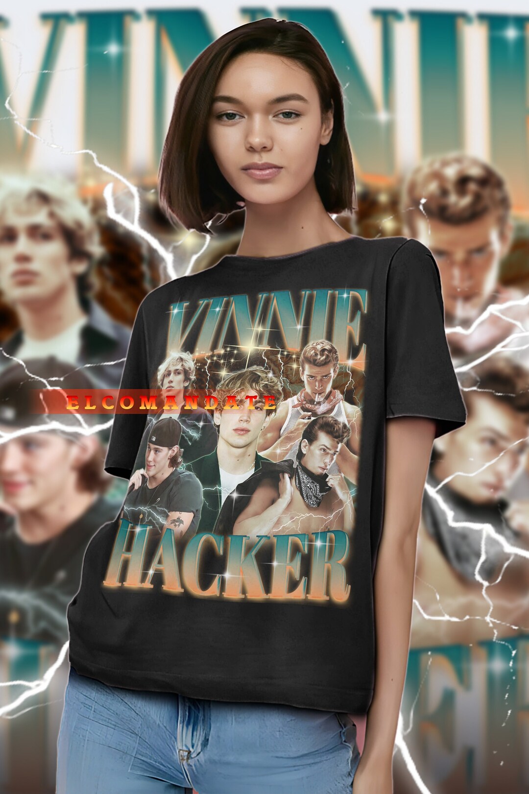VINNIE HACKER Vintage Shirt, Vinnie Hacker Homage Tshirt, Vinnie Hacker ...