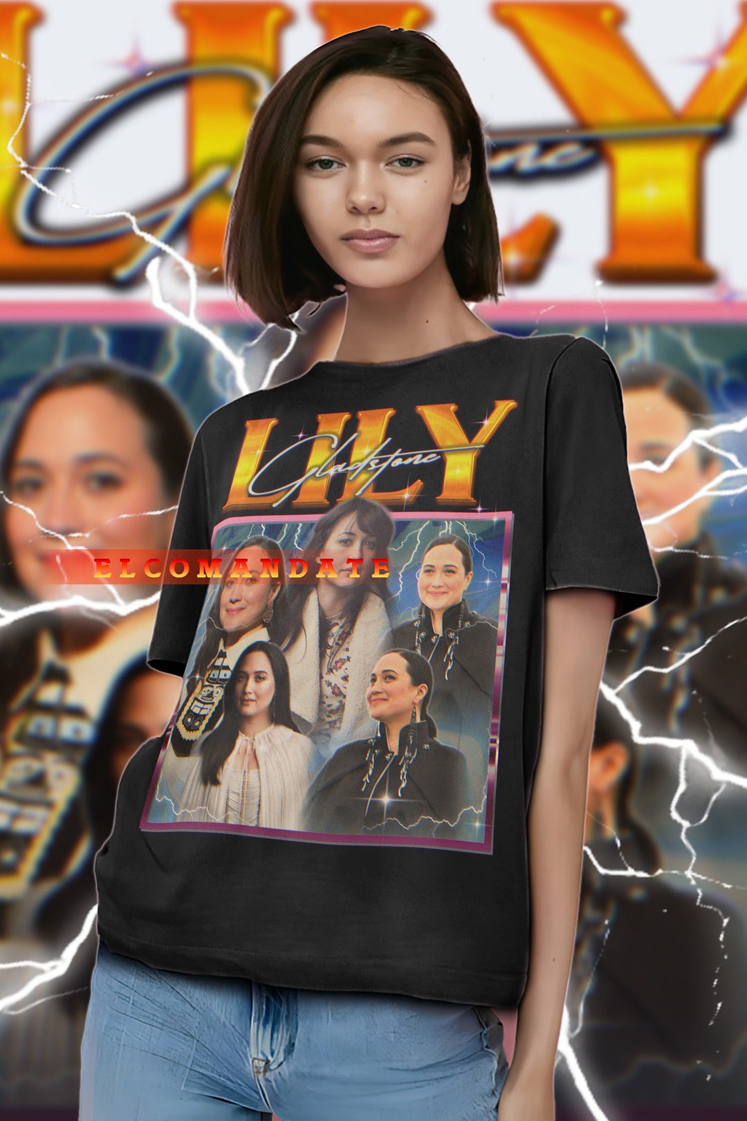 LILY GLADSTONE Vintage Shirt, Lily Gladstone Homage Tshirt, Lily ...