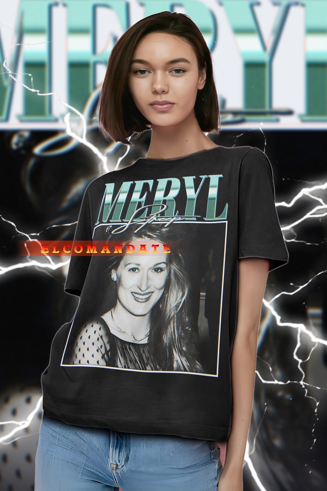 MERYL STREEP Homage Shirt, Meryl Streep Vintage Tshirt, Meryl Streep ...