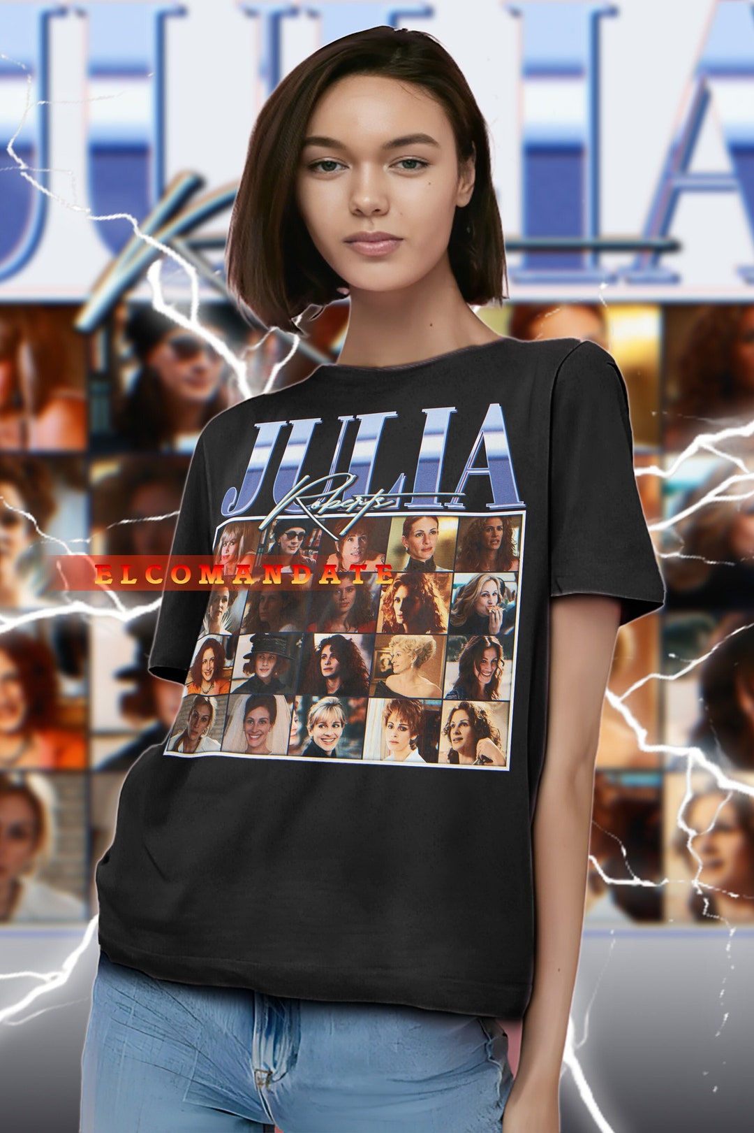 JULIA ROBERTS Vintage Shirt, Julia Roberts Homage Tshirt, Julia Roberts ...