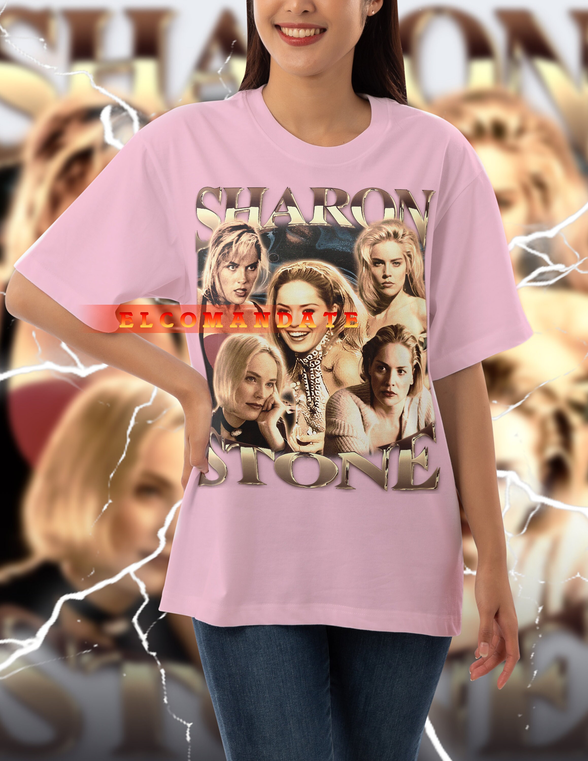 SHARON STONE Vintage Shirt Sharon Stone Homage Tshirt Sharon - Etsy