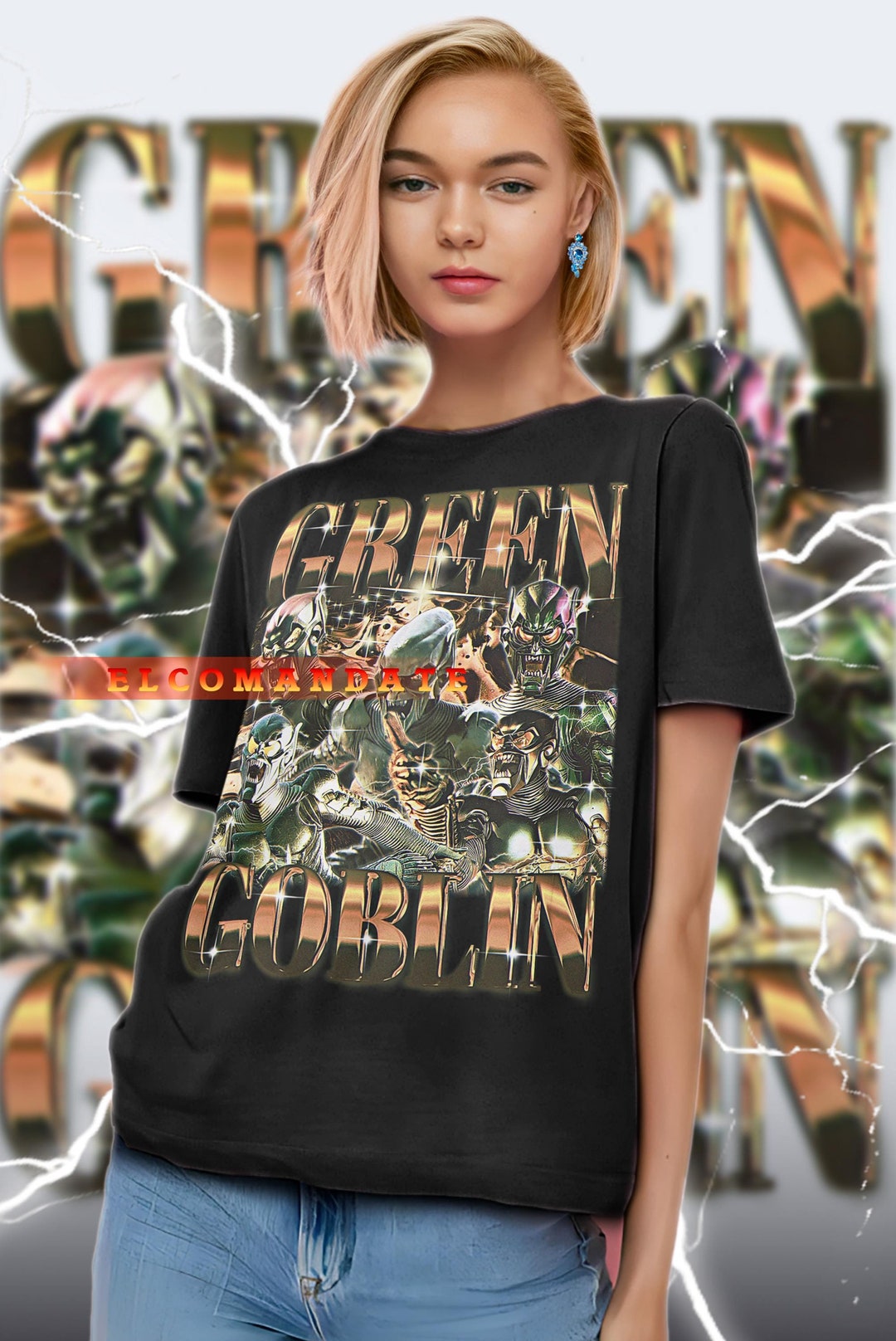GREEN GOBLIN Shirt, Green Goblin Vintage Shirt, Green Goblin Retro 90s ...