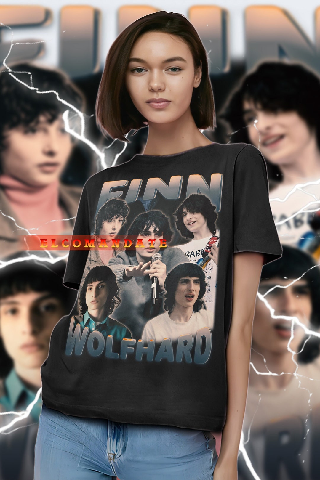 FINN WOLFHARD Vintage Shirt, Finn Wolfhard Homage Tshirt, Finn Wolfhard ...