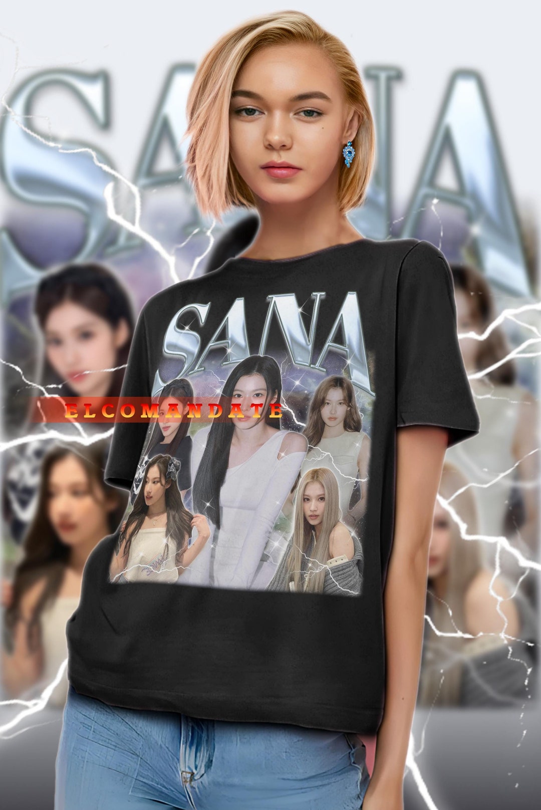 SANA Shirt, Sana Vintage Shirt, Sana Retro 90s Tshirt, Sana Bootleg Tee ...