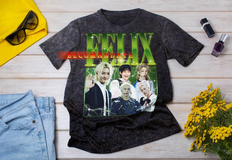Stray Kids T-shirt, Felix Stray Kids, Kpop Merch, Kpop T-shirt, Felix T ...