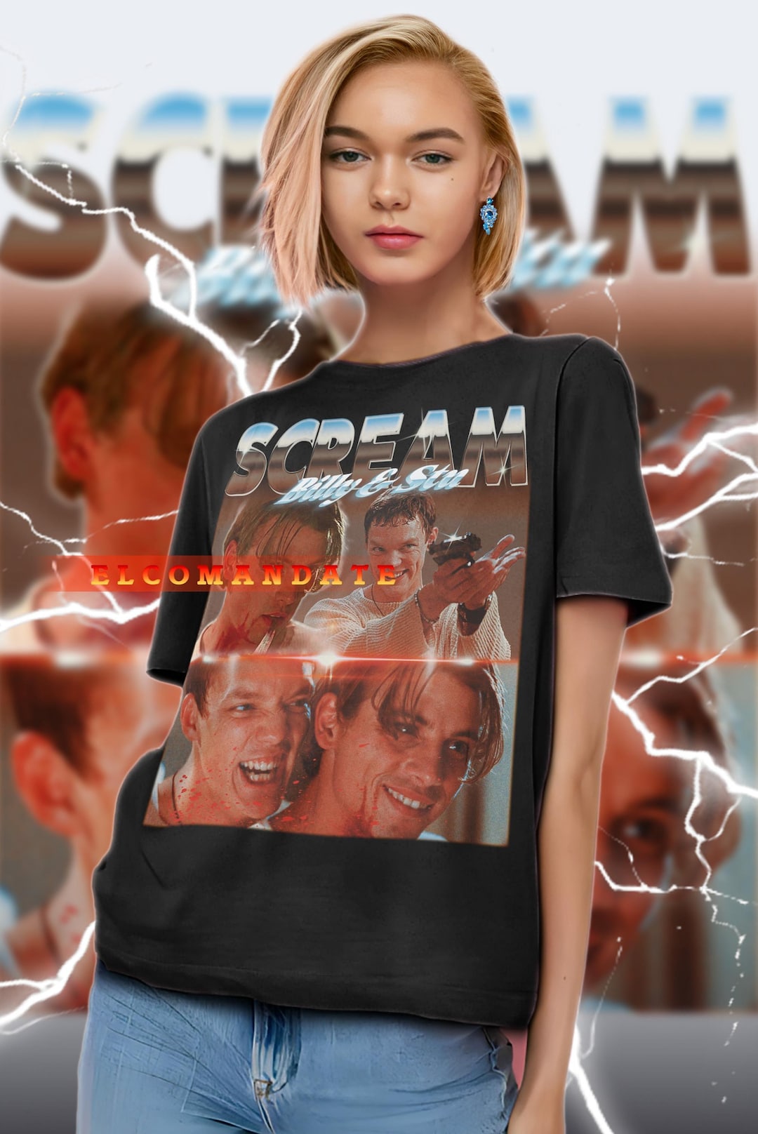 SCREAM Stu Macher Billy Loomis Shirt, Billy Loomis Retro 90s Tshirt ...