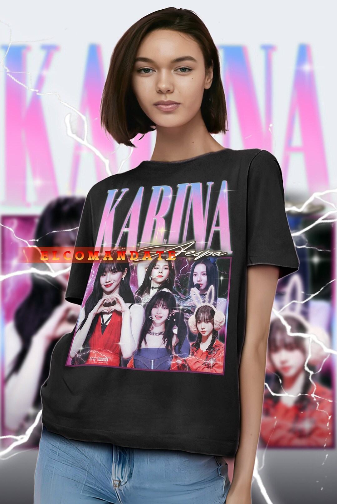 Karina Aespa Shirt Aespa Merch K Pop Idol Karina Fan Art Aespa