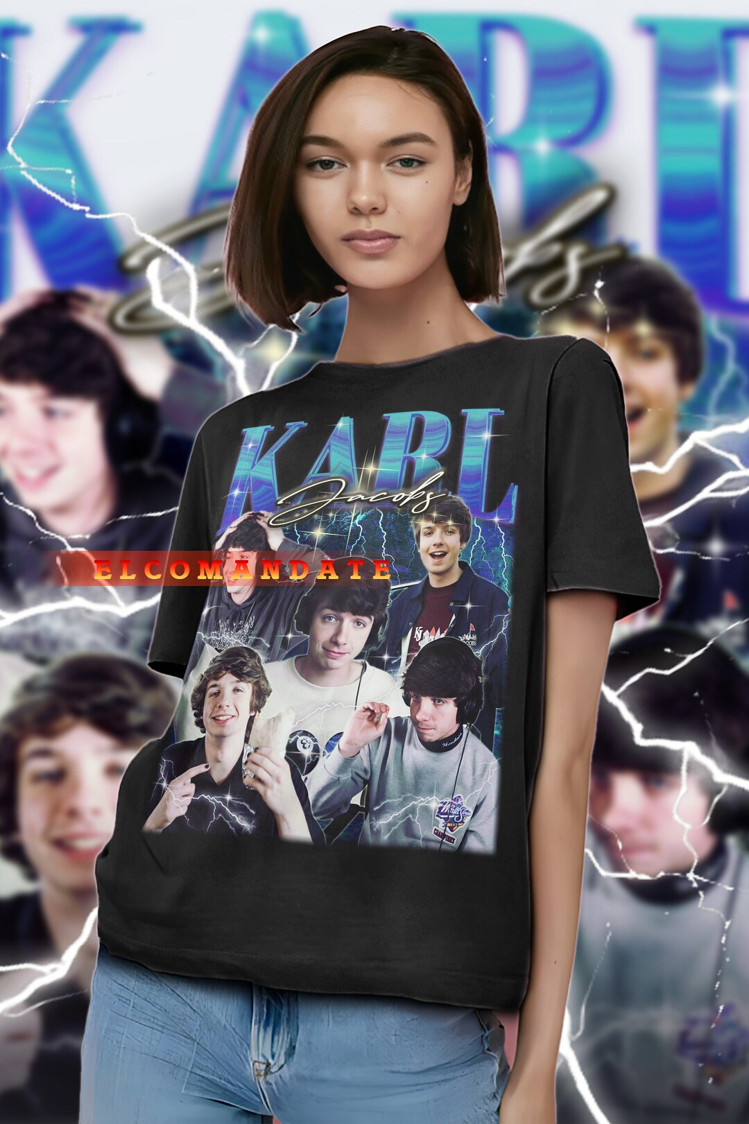 KARL JACOBS Vintage Shirt, Karl Jacobs Homage Tshirt, Karl Jacobs Fan ...