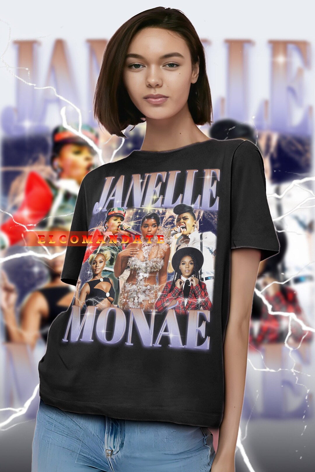 JANELLE MONÁE Vintage Shirt, Janelle Monáe Homage Tshirt, Janelle Monáe ...