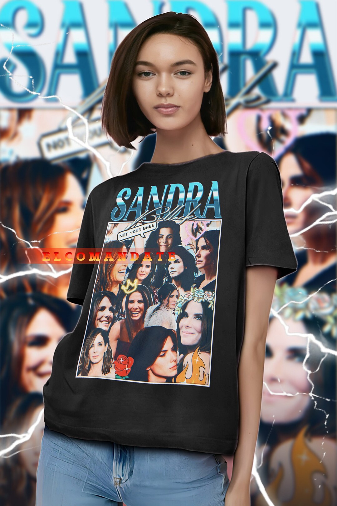 SANDRA BULLOCK Homage Shirt, Sandra Bullock Vintage Tshirt, Sandra ...