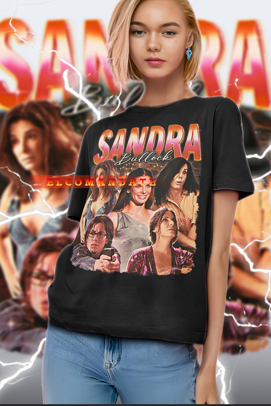 SANDRA BULLOCK Shirt, Sandra Bullock Vintage Shirt, Sandra Bullock ...
