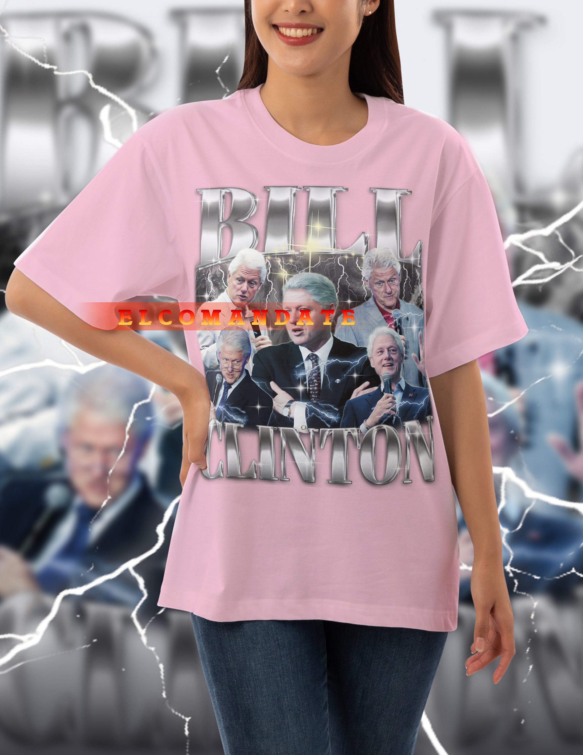BILL CLINTON Vintage Shirt, Bill Clinton Homage Tshirt, Bill Clinton ...