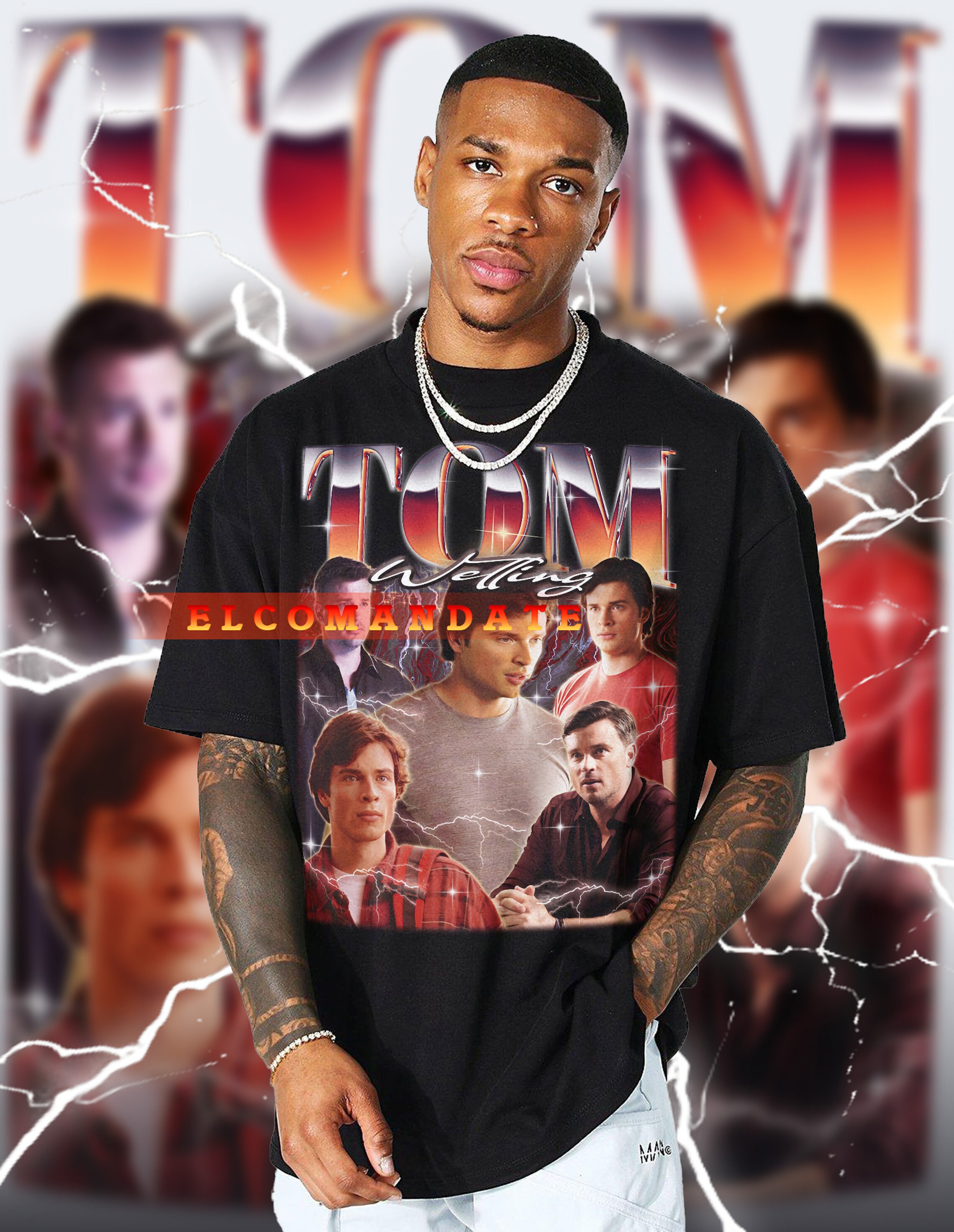 TOM WELLING Actor Vintage Shirt, Tom Welling Homage Tshirt, Tom Welling ...