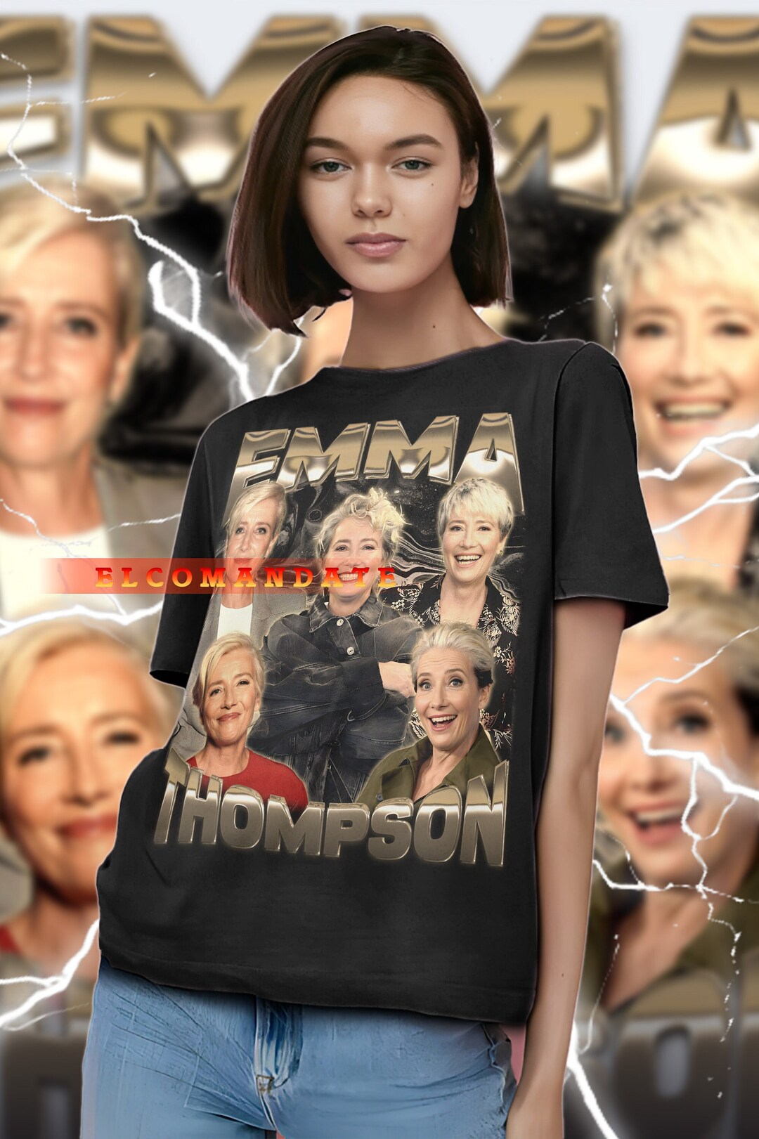 EMMA THOMPSON Vintage Shirt, Emma Thompson Homage Tshirt, Emma Thompson ...