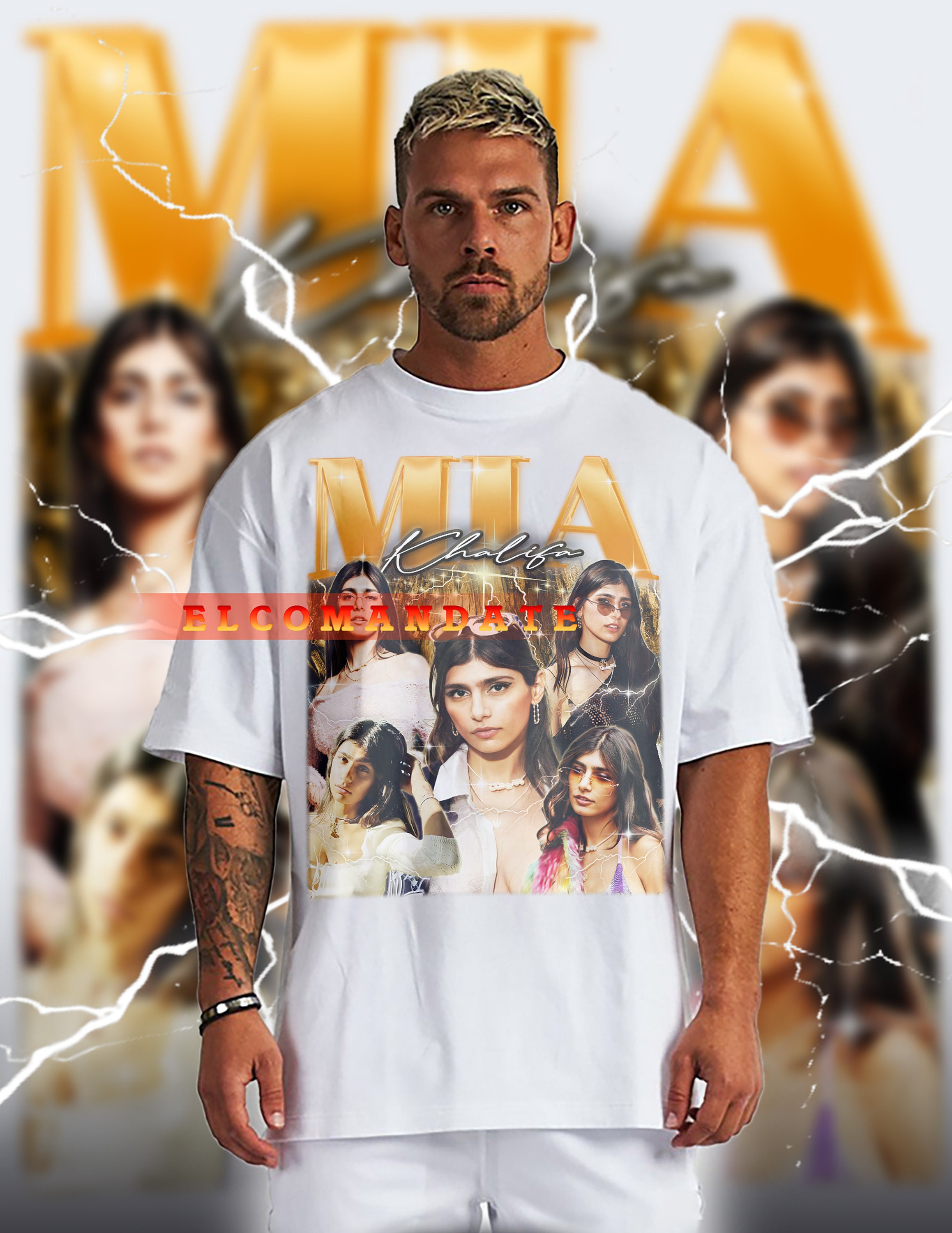 MIA KHALIFA Vintage Shirt Mia Khalifa Homage Tshirt Mia - Etsy