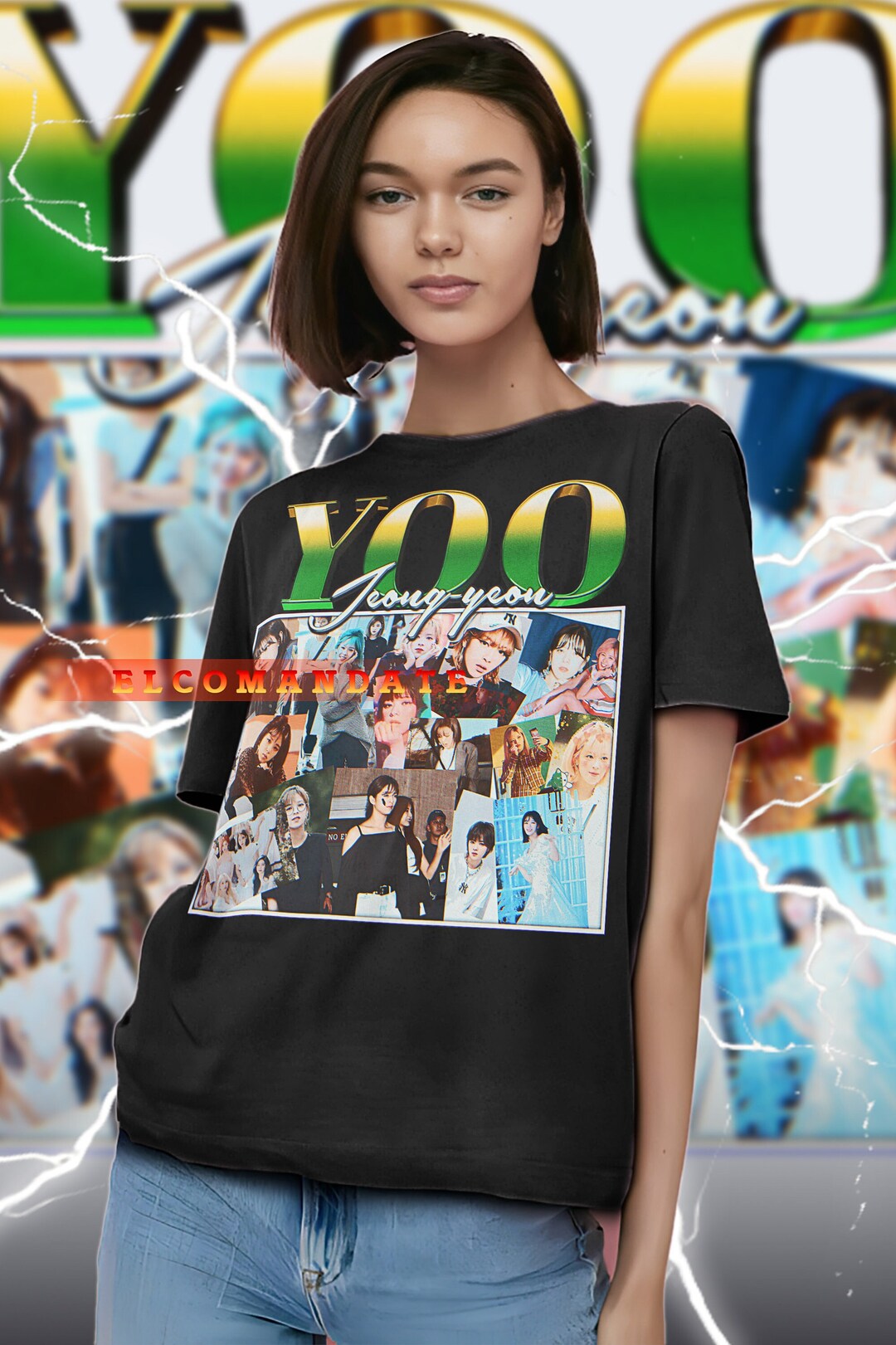 YOO JEONG-YEON Vintage Shirt, Yoo Jeong-yeon Homage Tshirt, Yoo Jeong ...