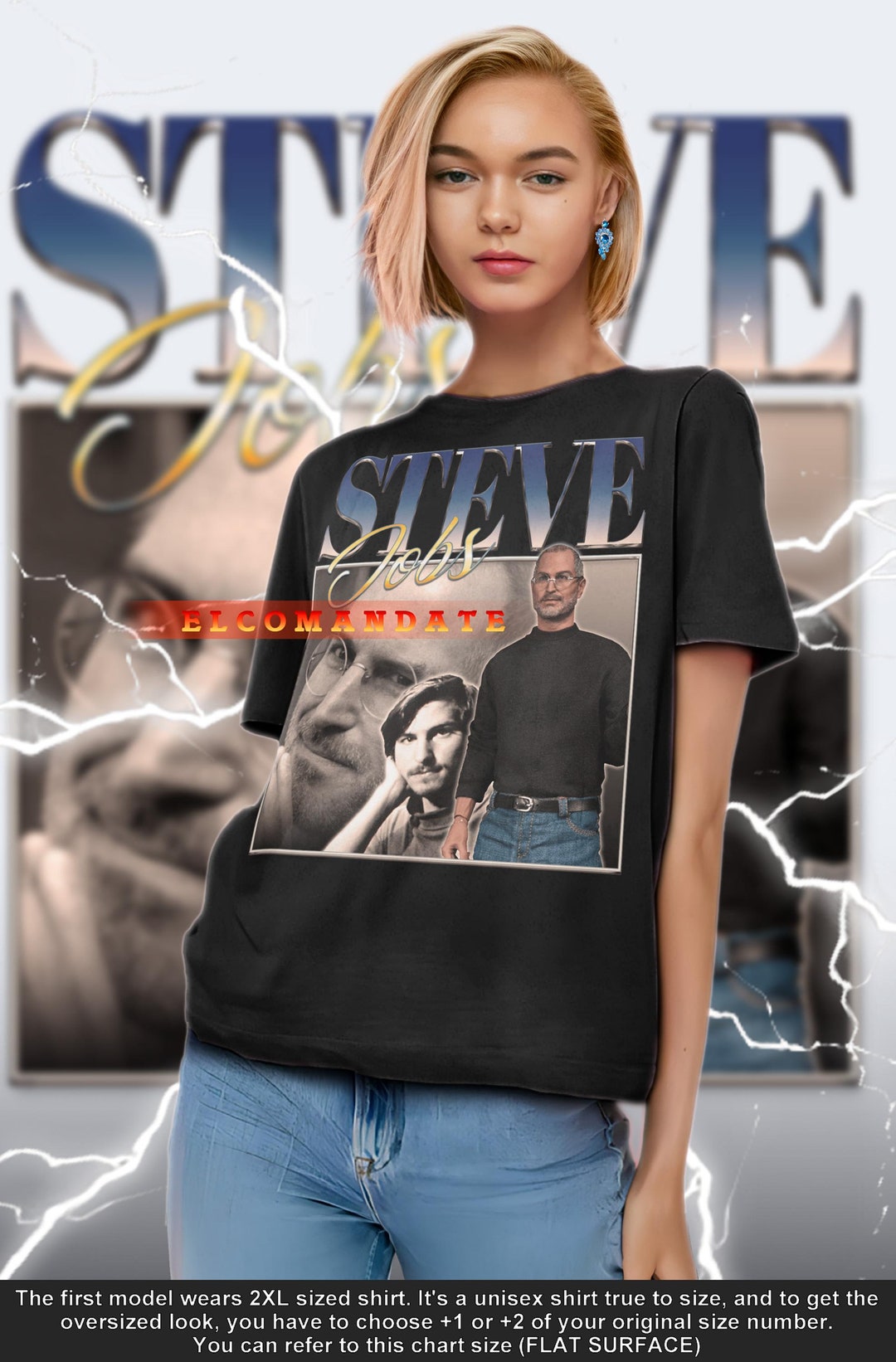 STEVE JOBS Shirt, Steve Jobs Vintage Shirt, Steve Jobs Retro 90s Tshirt ...