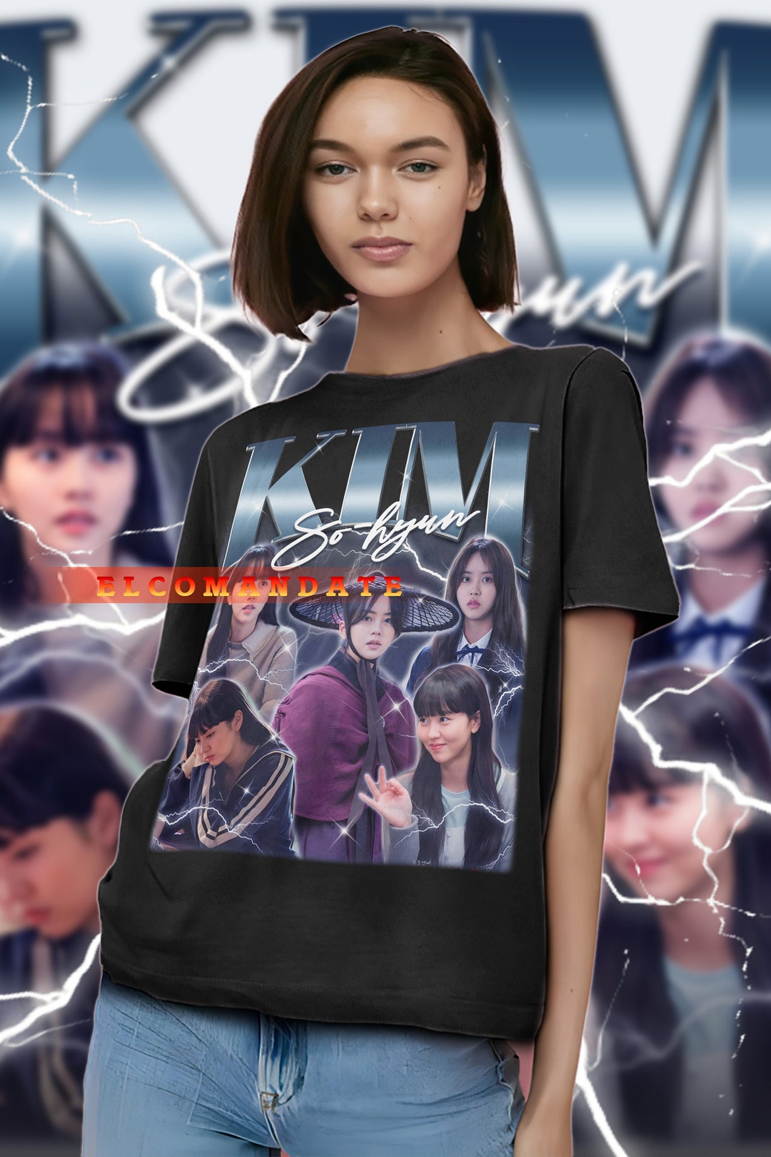KIM SO-HYUN Actress Homage Shirt, Kim So-hyun Vintage Tshirt, Kim So ...