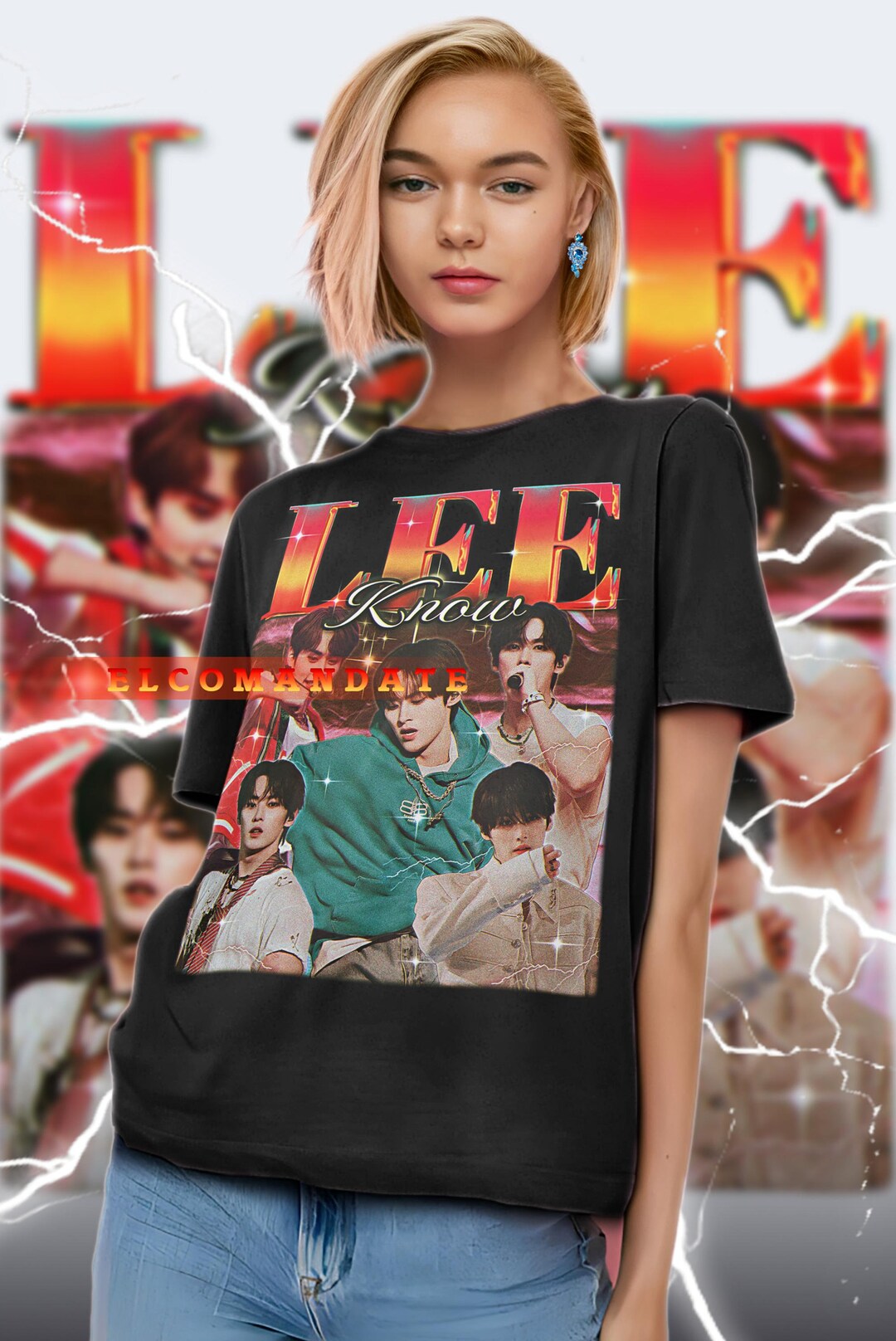 Lee Know LEE KNOW Shirt, Lee Know Vintage Shirt, Lee Know Retro 90s ...