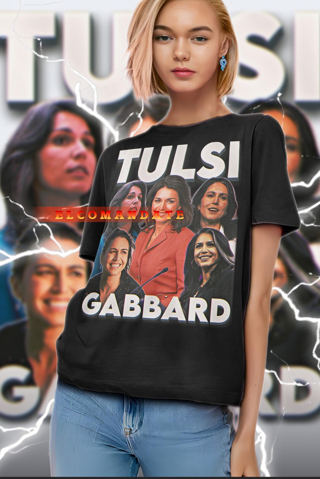 TULSI GABBARD Shirt, Tulsi Gabbard Vintage Shirt, Tulsi Gabbard Retro ...