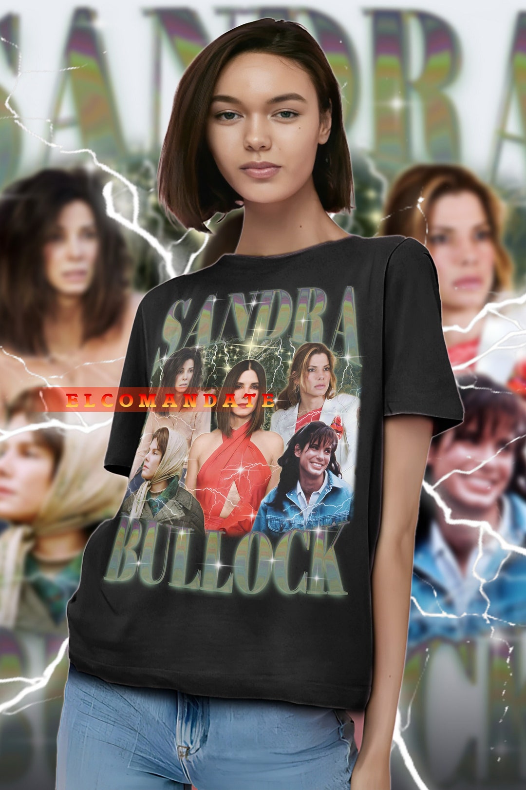SANDRA BULLOCK Vintage Shirt, Sandra Bullock Homage Tshirt, Sandra ...