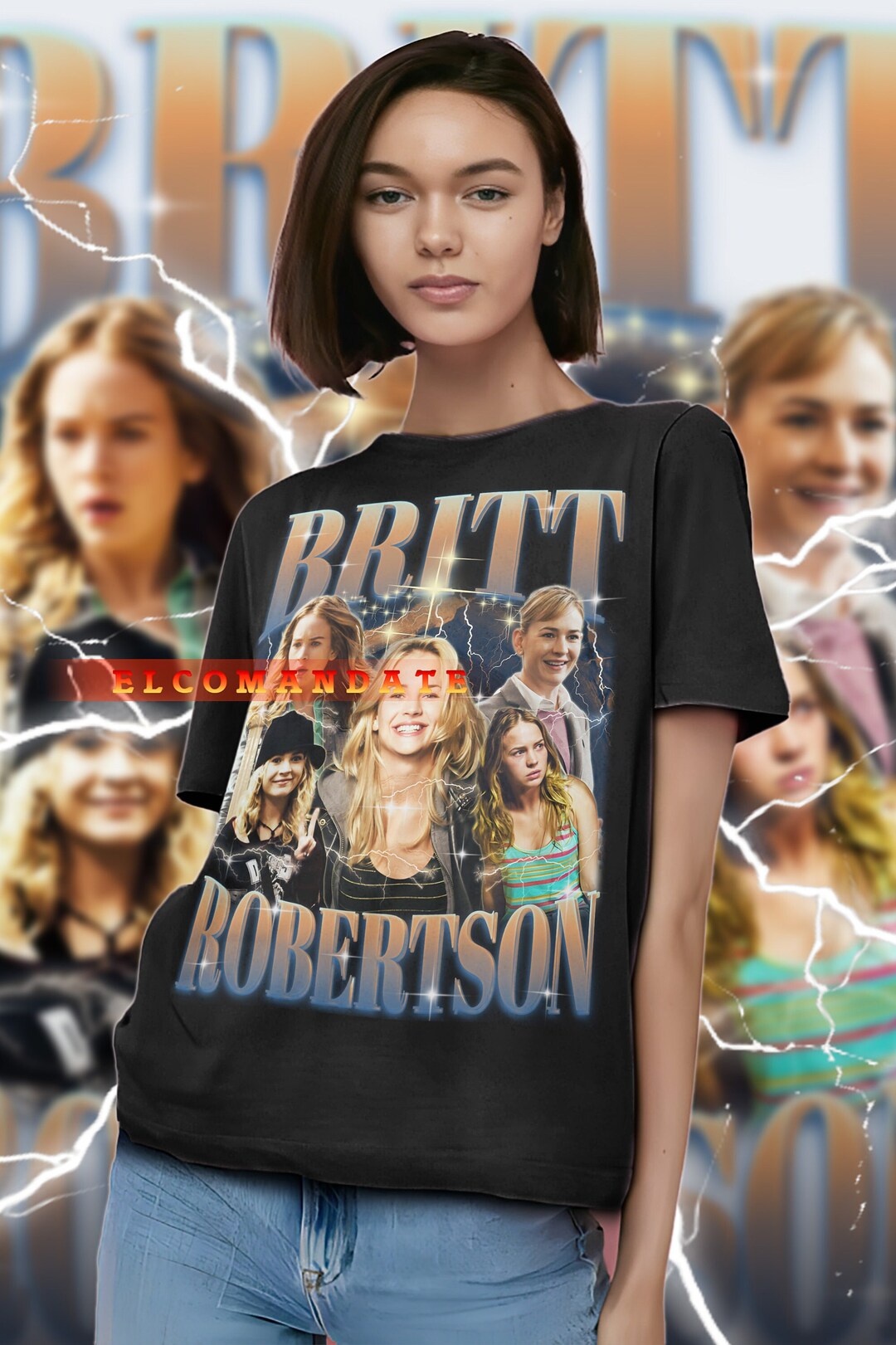 BRITT ROBERTSON Vintage Shirt, Britt Robertson Homage Tshirt, Britt ...