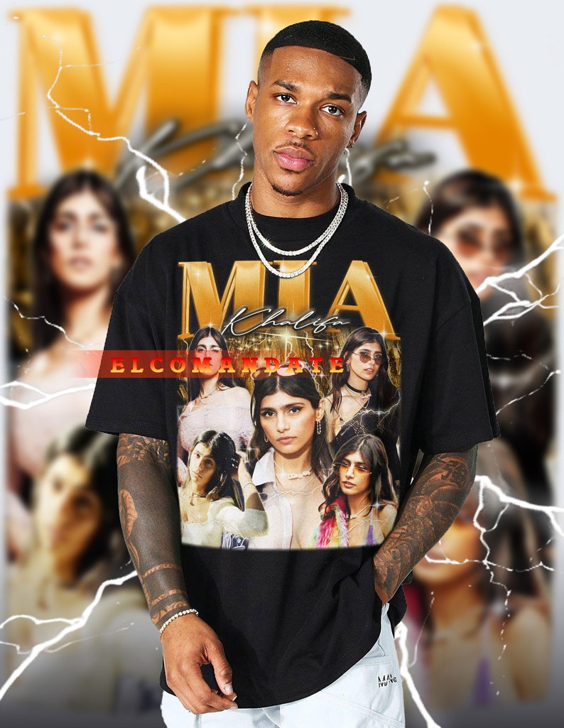 MIA KHALIFA Vintage Shirt Mia Khalifa Homage Tshirt Mia - Etsy