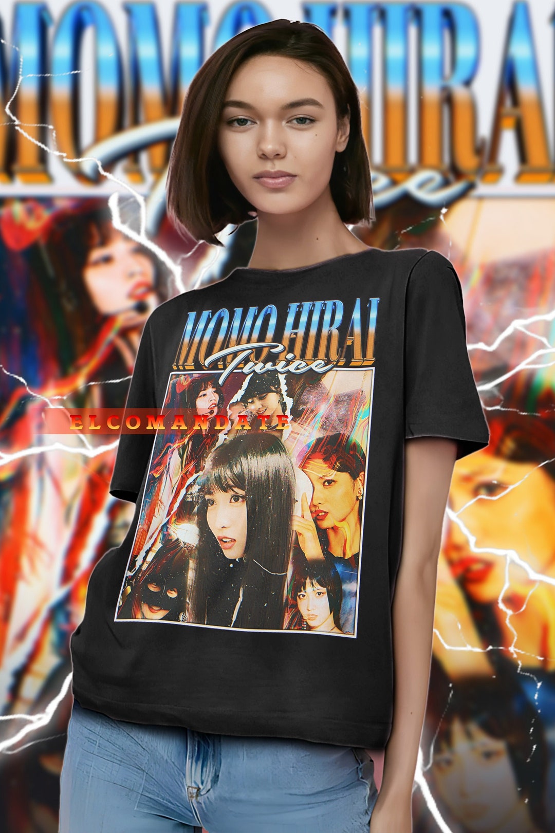 MOMO HIRAI TWICE Vintage Shirt, Momo Hirai Homage Tshirt, Momo Hirai ...