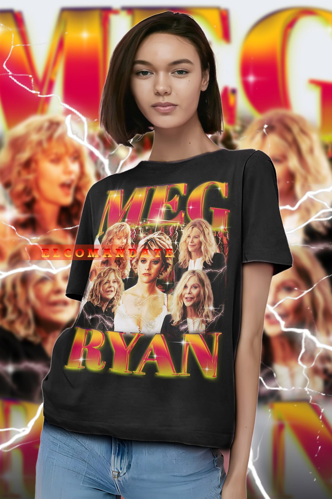 MEG RYAN Vintage Shirt, Meg Ryan Homage Tshirt, Meg Ryan Fan Tees, Meg ...