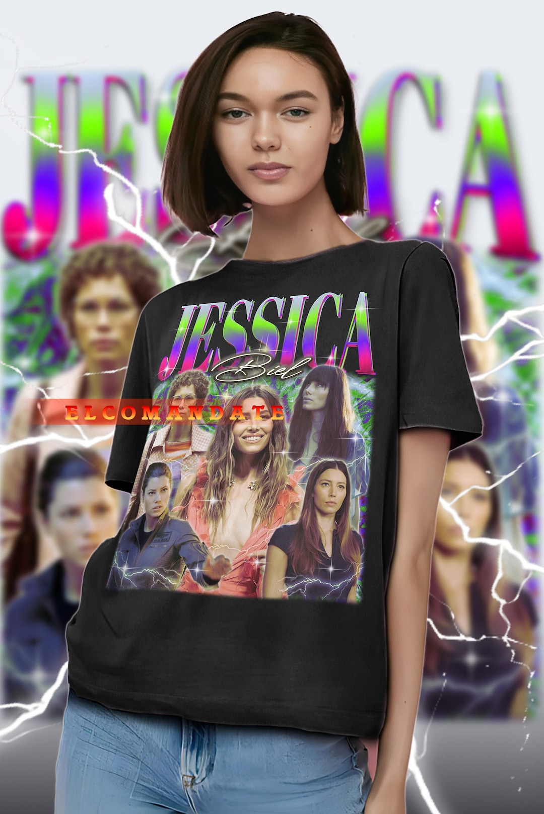 JESSICA BIEL Vintage Shirt, Jessica Biel Homage Tshirt, Jessica Biel ...