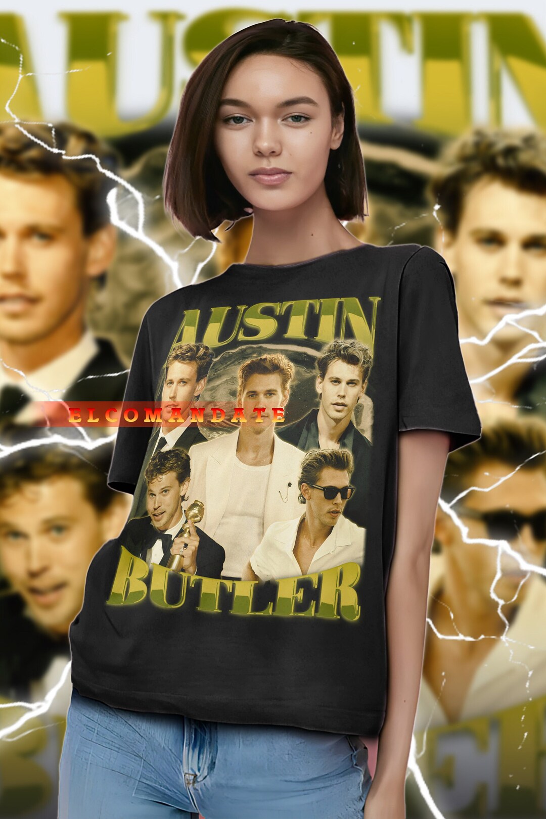AUSTIN BUTLER Vintage Shirt, Austin Butler Homage Tshirt, Austin Butler ...