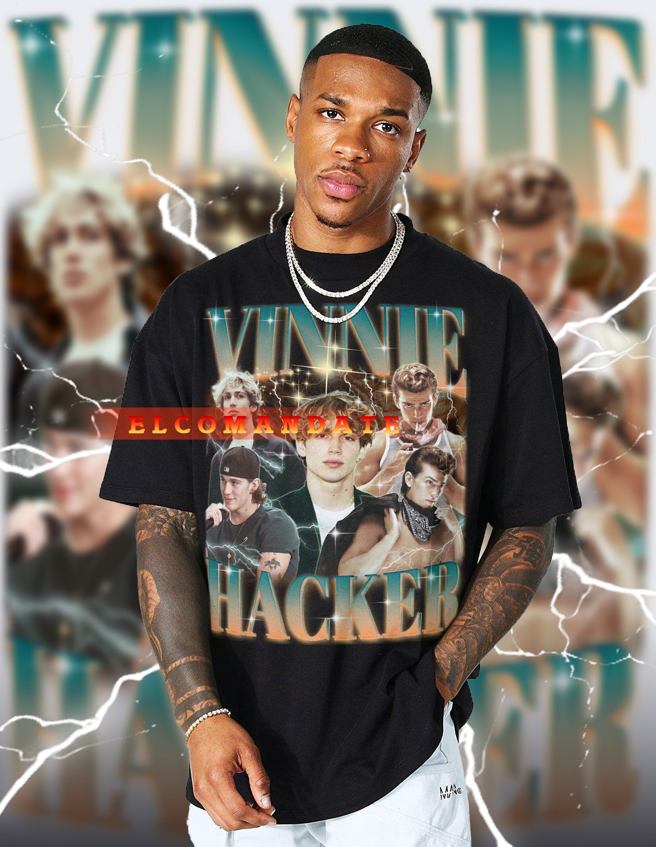 VINNIE HACKER Vintage Shirt, Vinnie Hacker Homage Tshirt, Vinnie Hacker Fan Tees, Vinnie Hacker ...