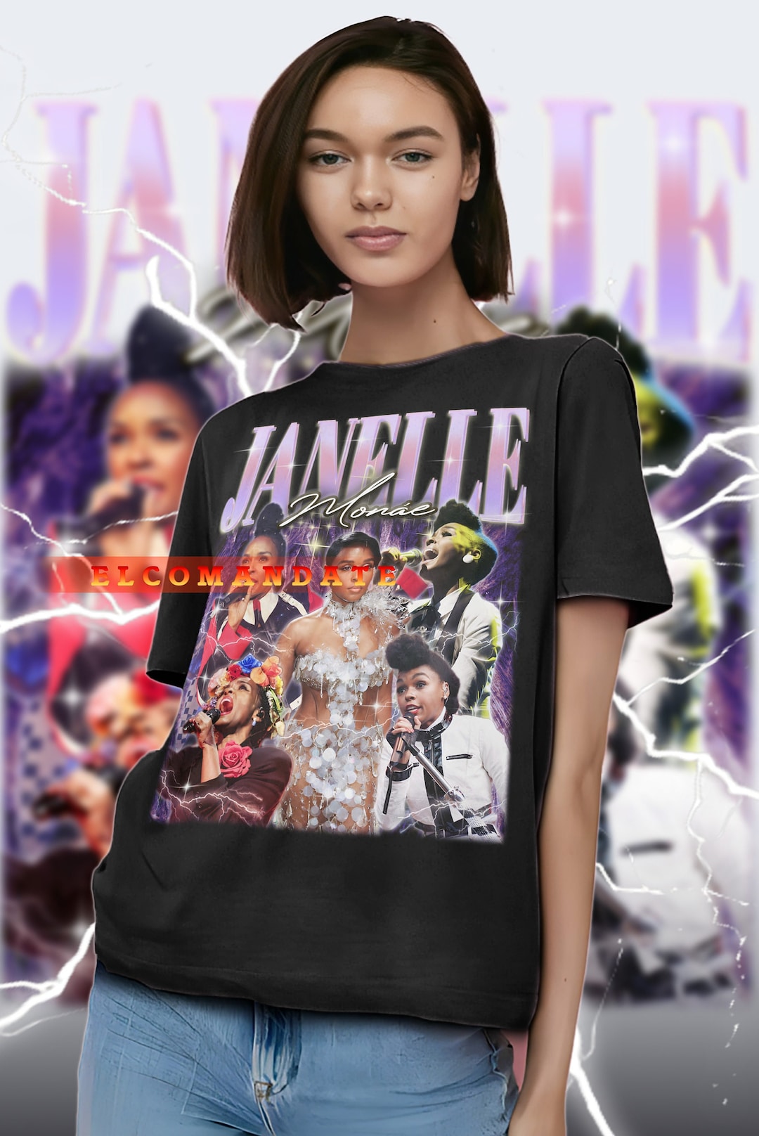 JANELLE MONÁE Vintage Shirt, Janelle Monáe Homage Tshirt, Janelle Monáe ...