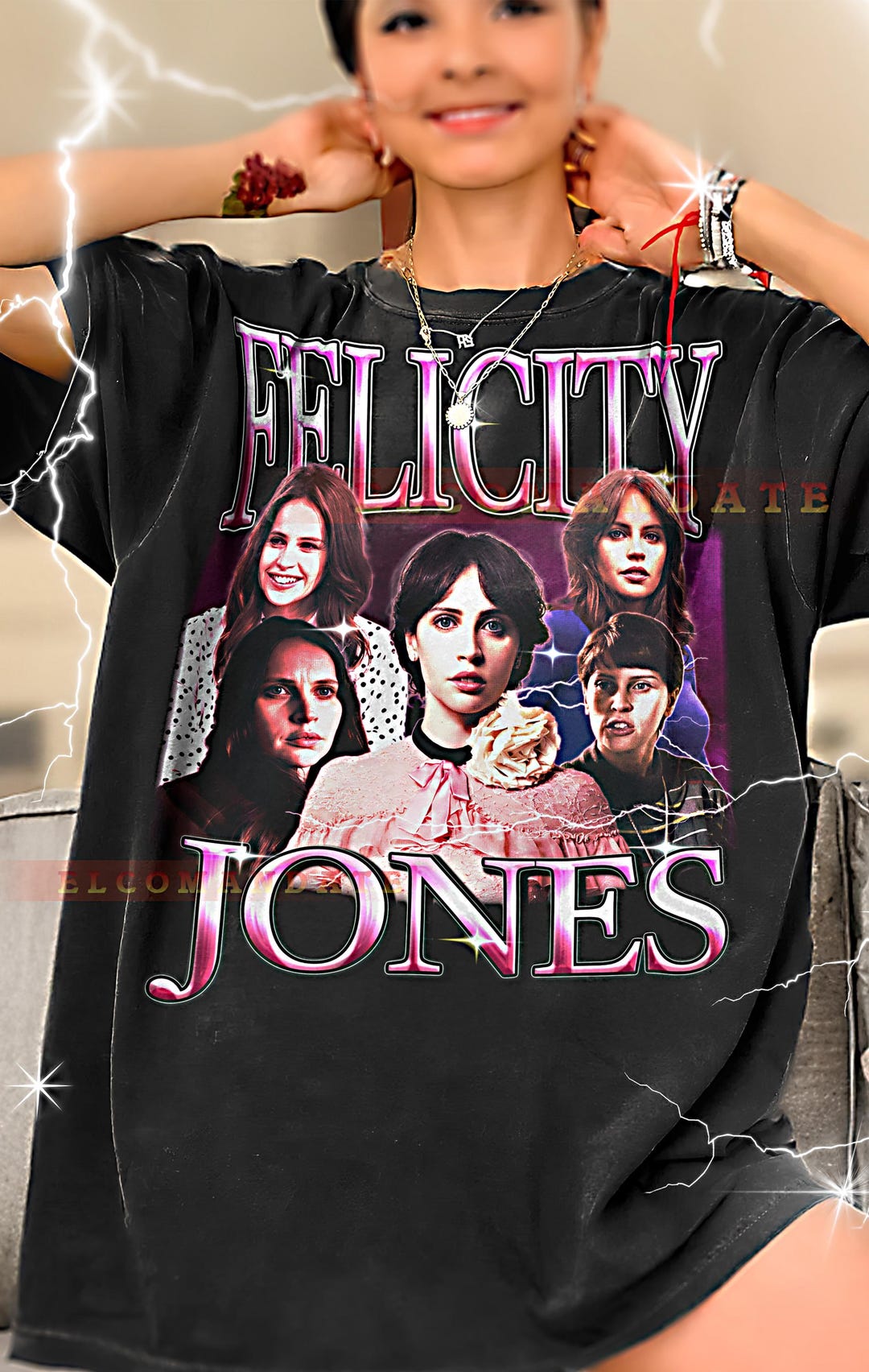 FELICITY JONES Bootleg Shirt, Felicity Jones Retro Tees, Brit Icon T ...