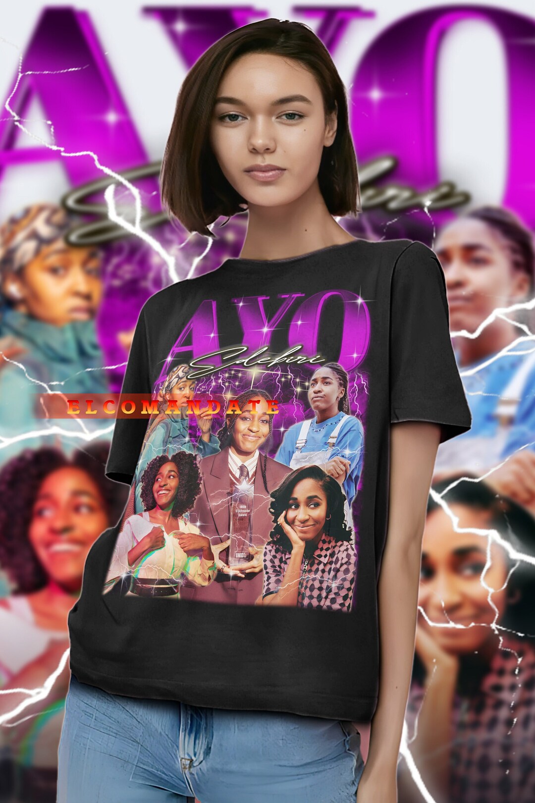 AYO EDEBIRI Vintage Shirt, Ayo Edebiri Homage Tshirt, Ayo Edebiri Fan ...